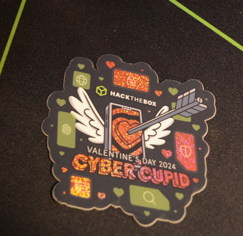 Limited Edition Cyber Cupid Sticker 2024 for Hackers – Hack The Box